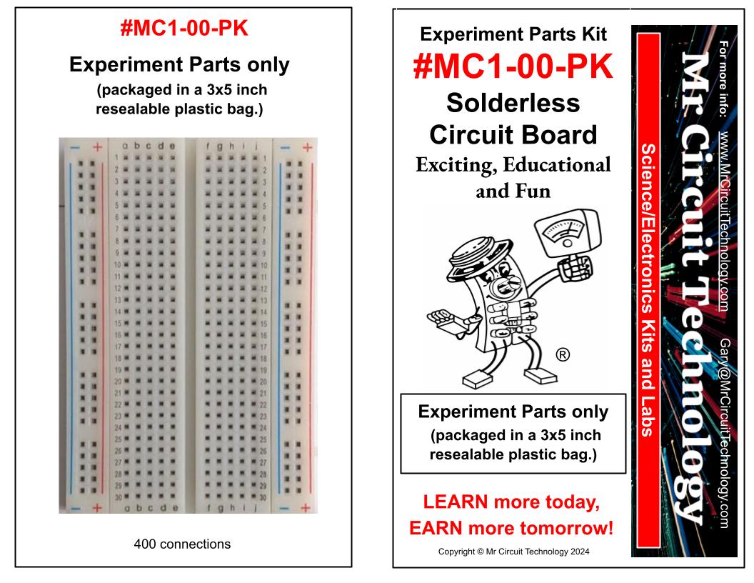 Mr Circuit * * Solderless Circuit Board for MC1-SET – Mr Circuit Technology