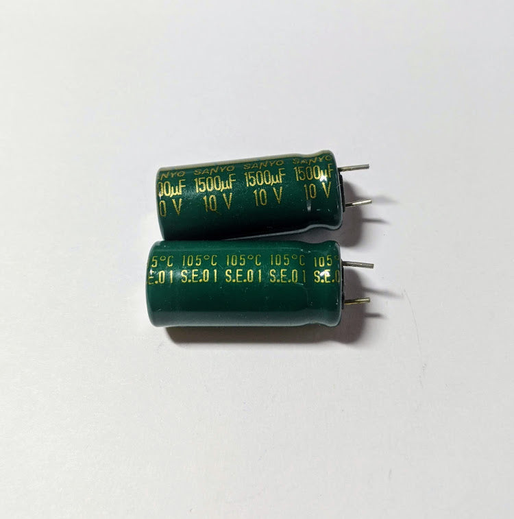 Electrolytic Capacitor 1500uF 10V 10x23mm Trim Leads| Mr Circuit Technology